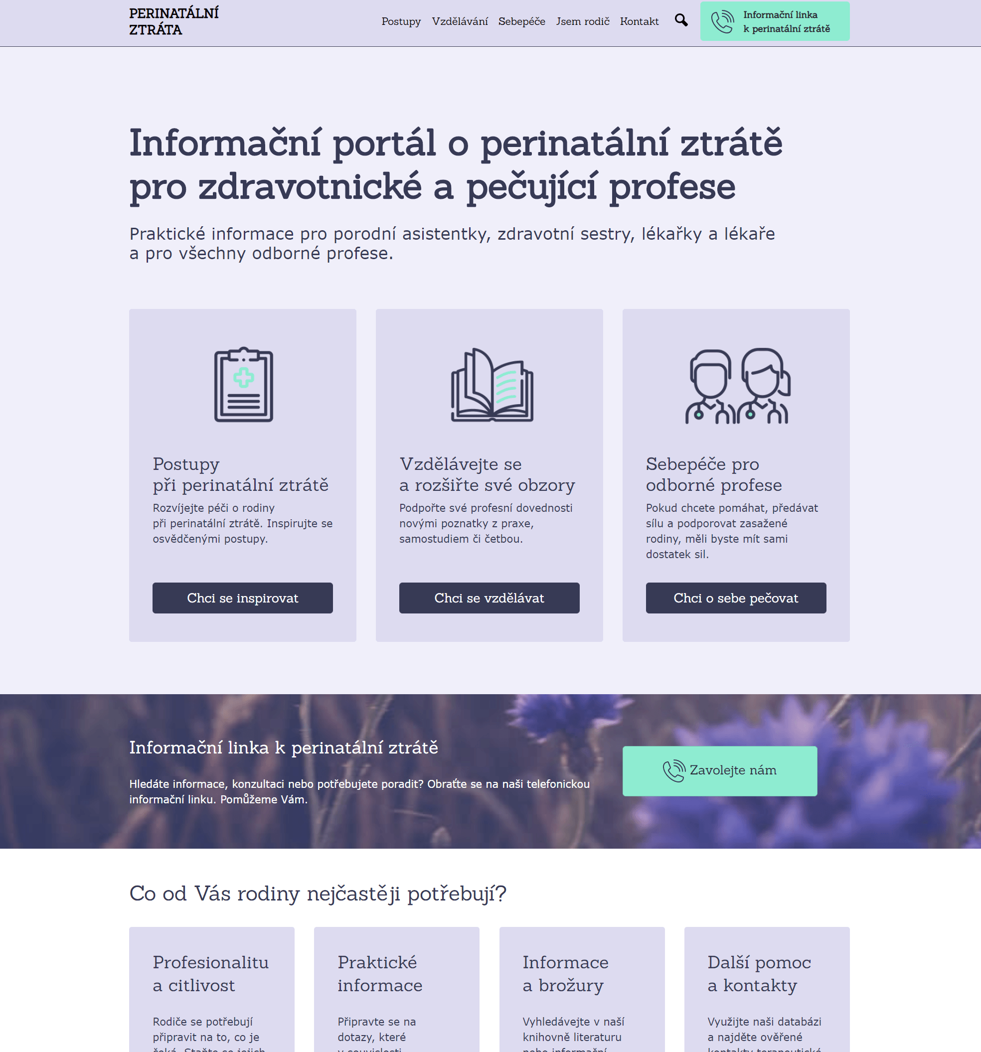 Vzdělávání - Perinatální ztráta